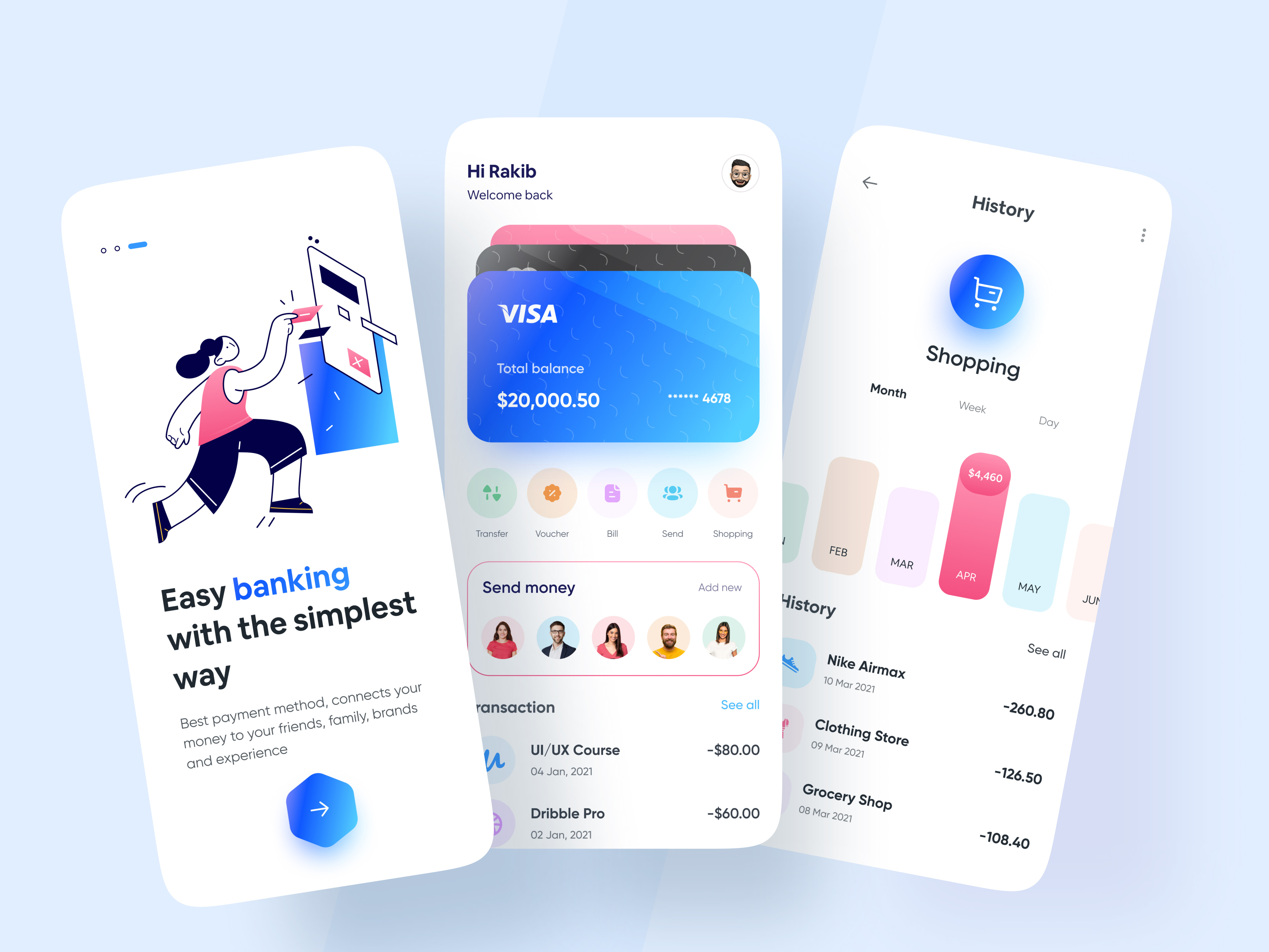 Ezzy Wallet - Online Banking App by Rakib Kowshar for Delisas: UX/UI ... Ezzy Wallet - Online Banking App by Rakib Kowshar for Delisas: UX/UI ...